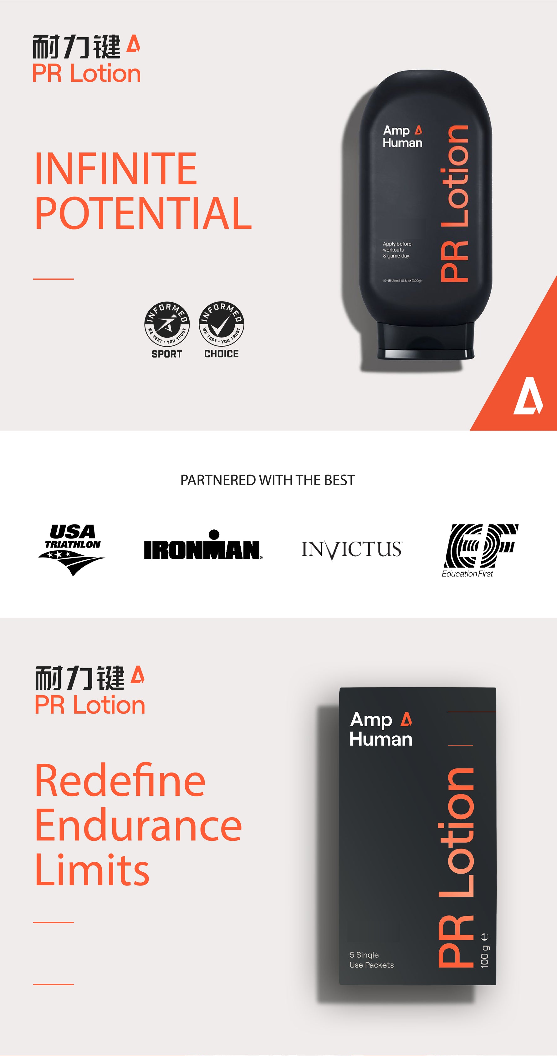 AMP HUMAN 耐力健 PR LOTION